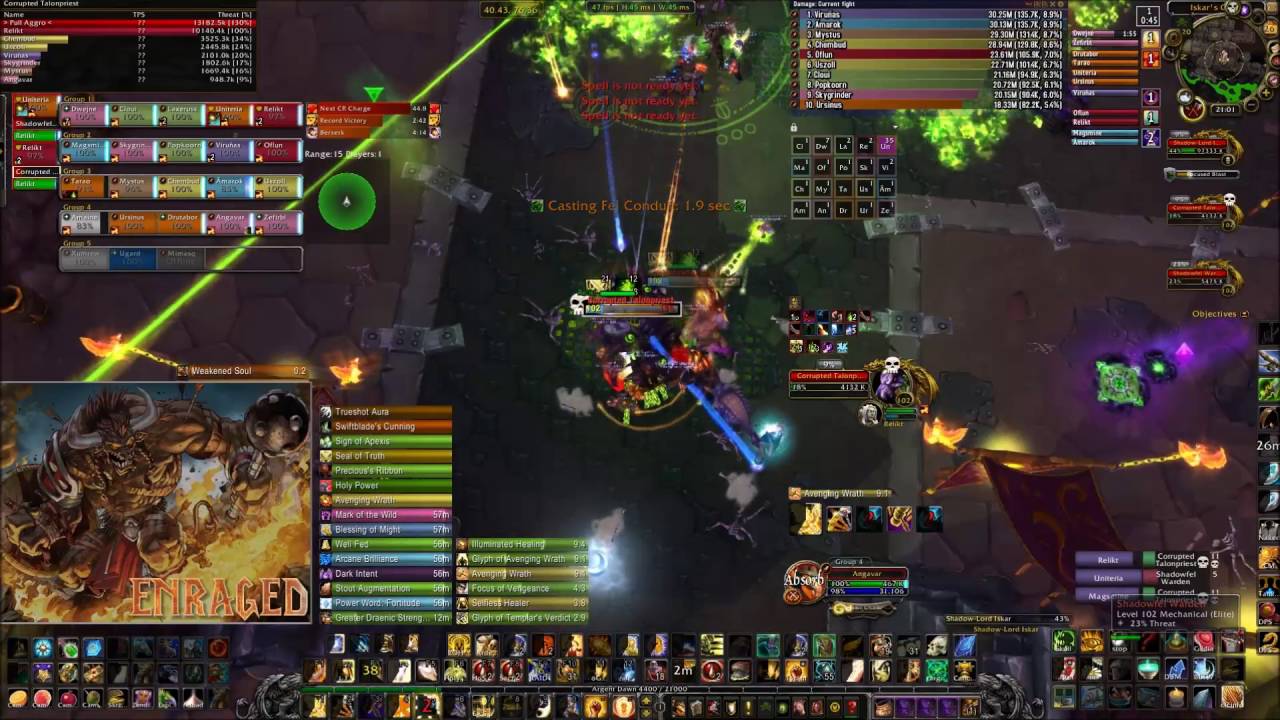 Enraged - Shadow-Lord Iskar Mythic farm - ret Pala POV - YouTube