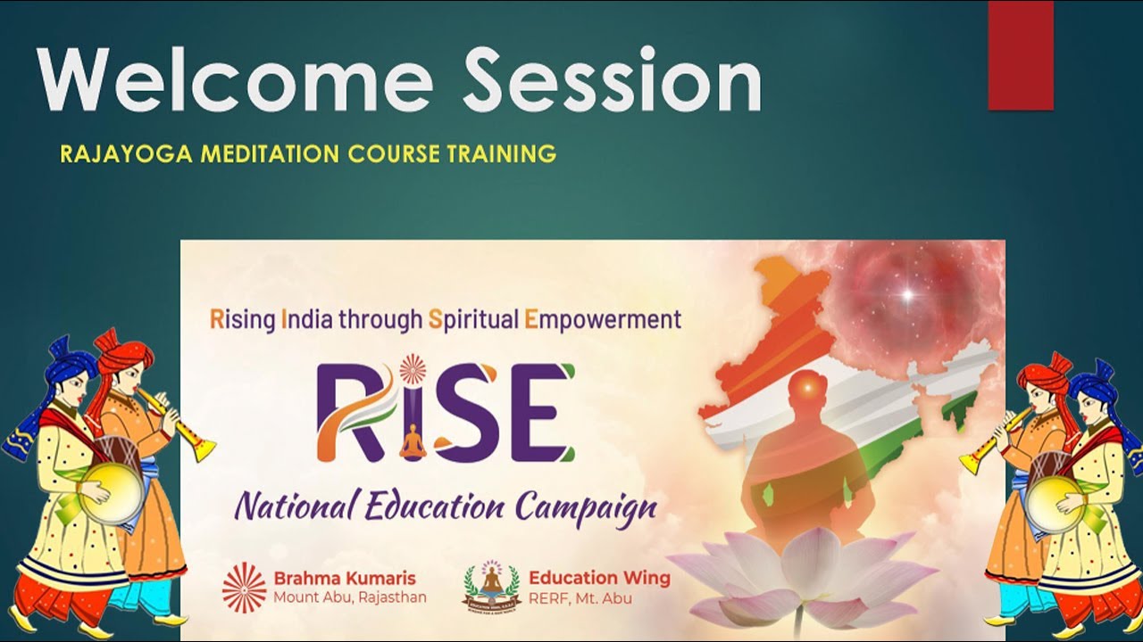 Welcome session, Rajayoga Meditation Course Training - YouTube