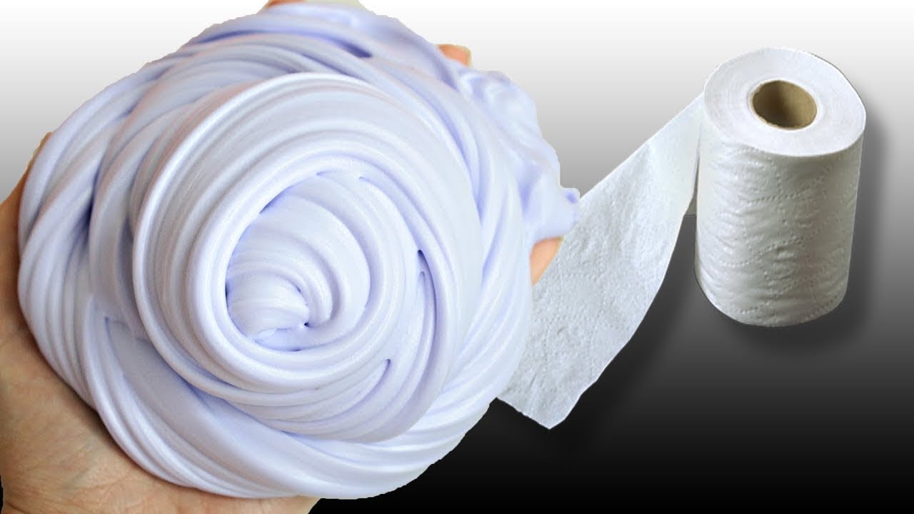 Haz SLIME con PAPEL HIGIÉNICO o PAPEL DE BAÑO💦 SLIME sin BÓRAX Fluffy ...
