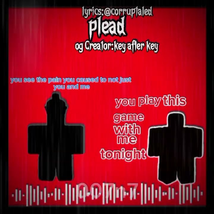 plead (I tried to remake) #forsaken #roblox #007n7 credits ...