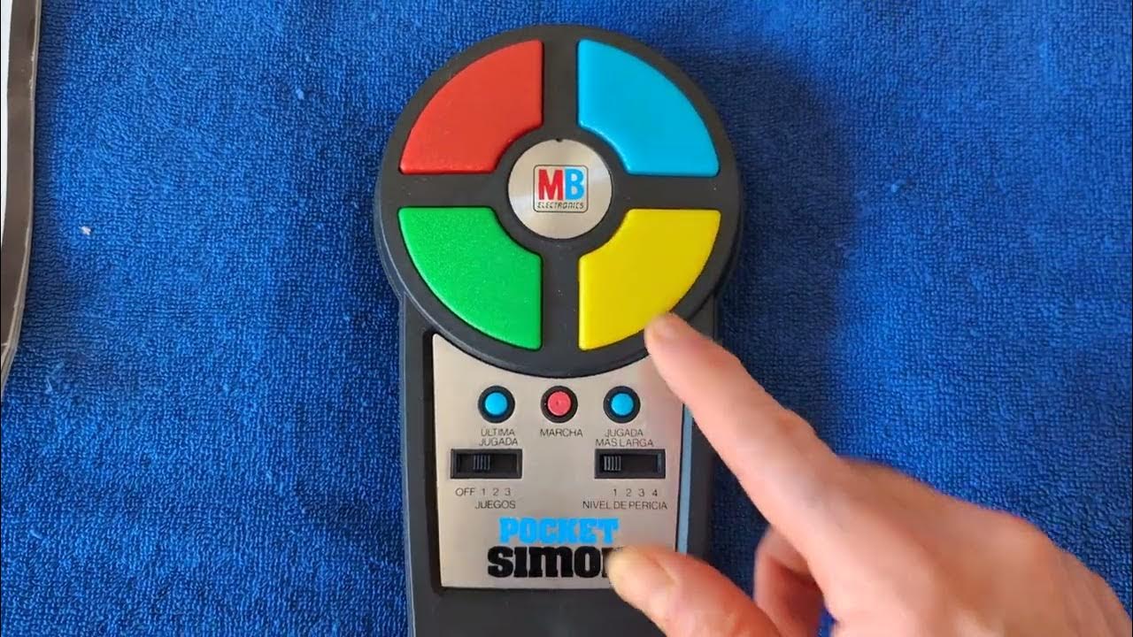 Pocket Simon de MB (1983) ¡Funcionando! - YouTube