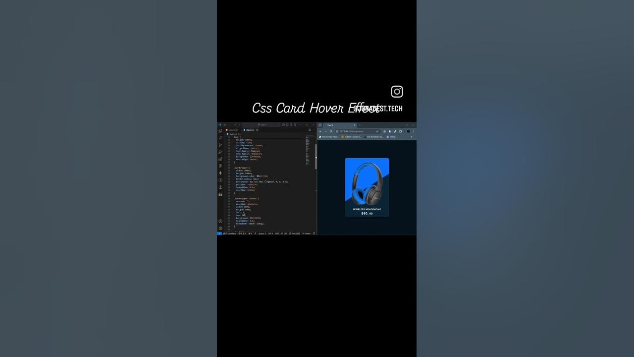 Css Card Hover Effect Css Coding Cssanimation Frontenddeveloper Html Hovereffect Youtube