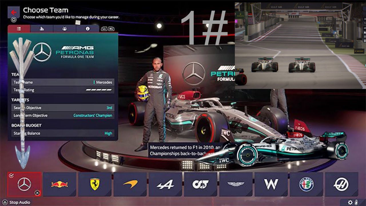New Start / F1 Manager 2022 Mercedes Amg Take It Back 2 Years / 1 ...