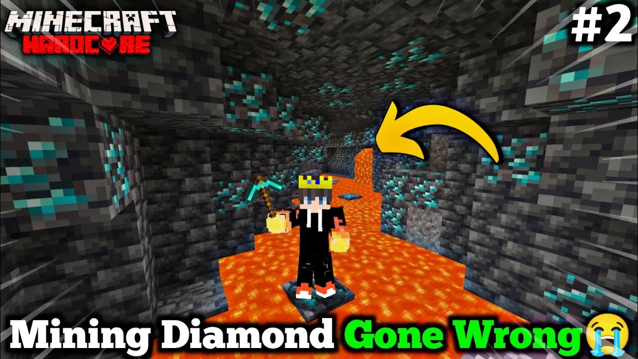 Diamond Mining Is So Scary In Minecraft Hardcore😰 || Minecraft Pe ...