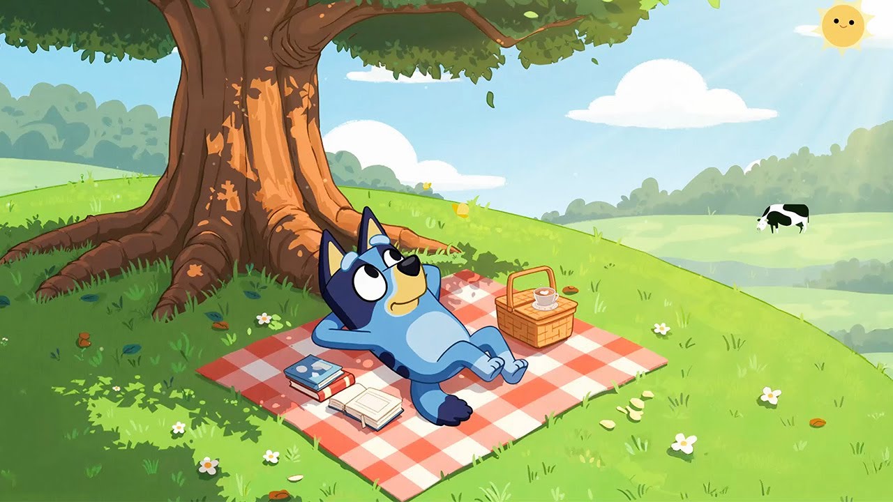 Lazy Afternoon with Bluey 🌳 Lofi Hip Hop 🎶 Soothing & Calm Lofi for a ...