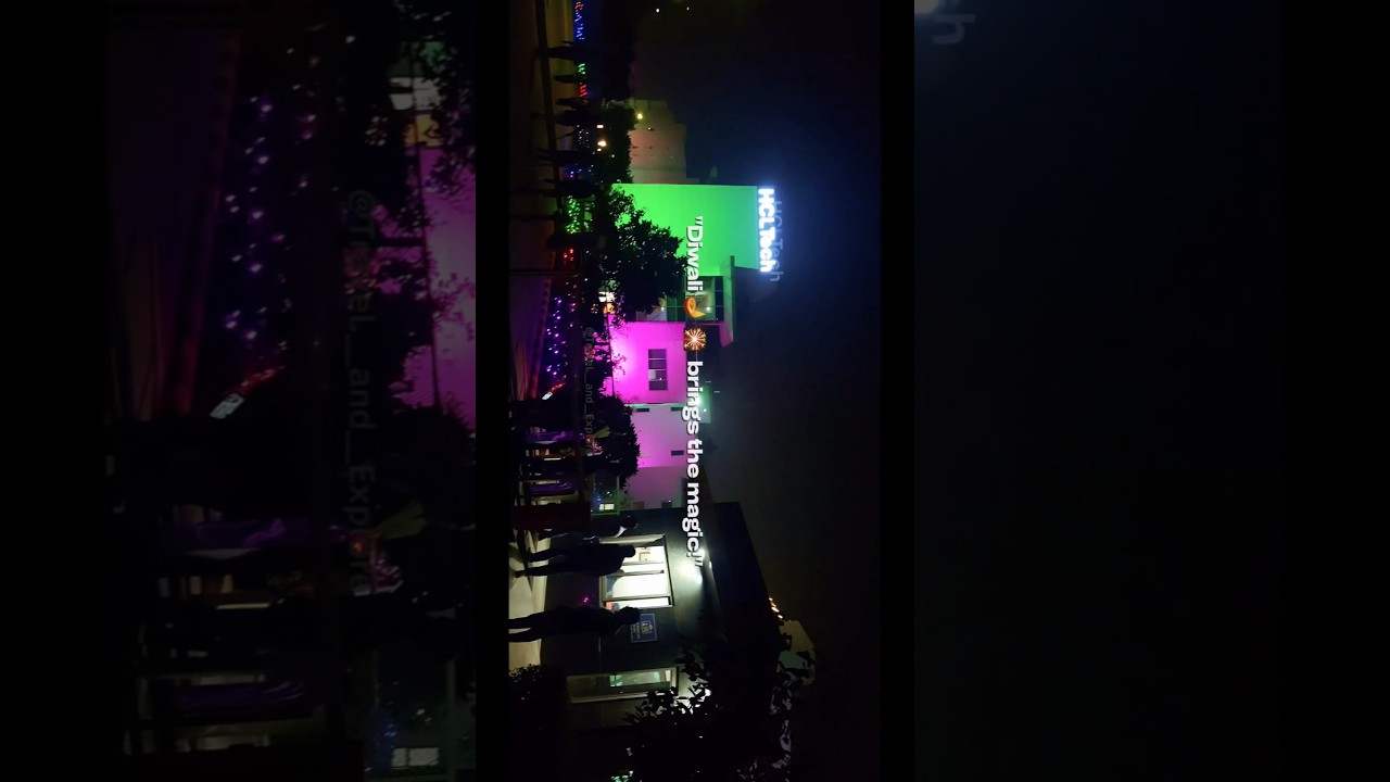 HCL's Supercharging Diwali nights!.#diwali #diwalidecorations #deepwali ...