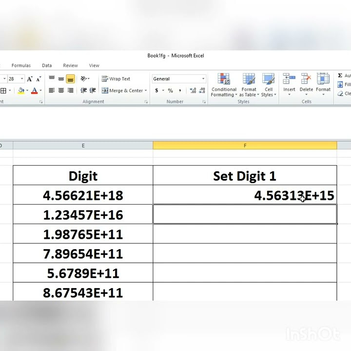 How to Fill 16 Digit Number in One Cell MS Excel - YouTube