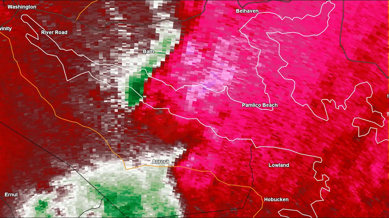 NWS Radar Loop April 13th, 2020 Bayview Tornado (SRV) - YouTube