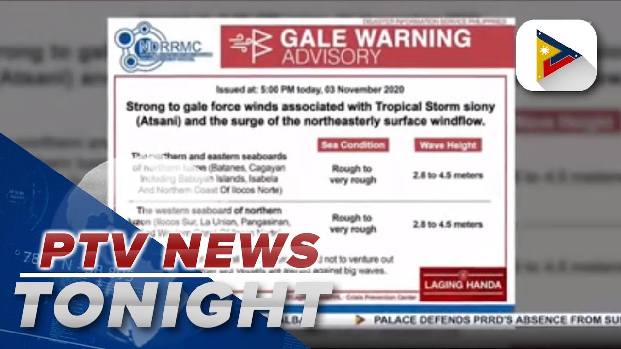NDRRMC issues gale warning advisory - YouTube