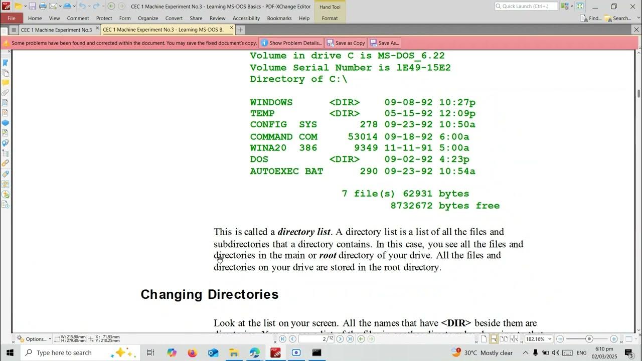 Learning MS DOS Basics - YouTube