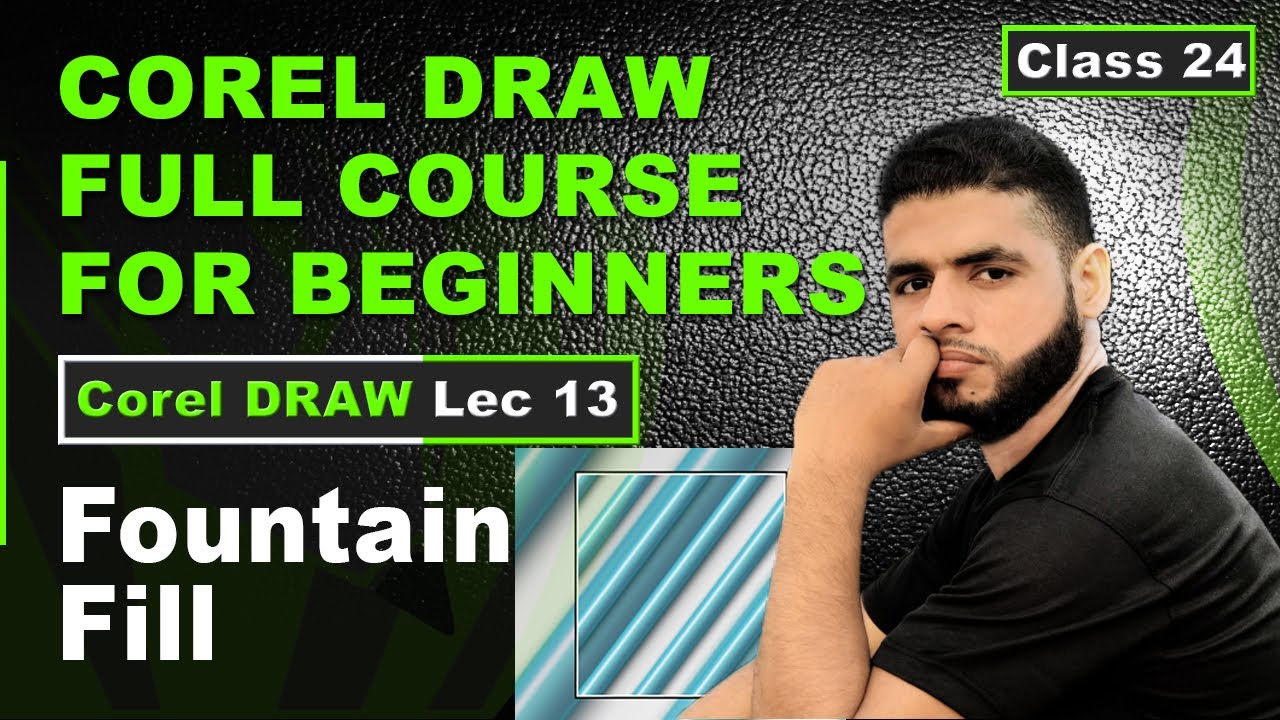 Fountain Color Fill | CorelDraw Full Course Class 13 - YouTube