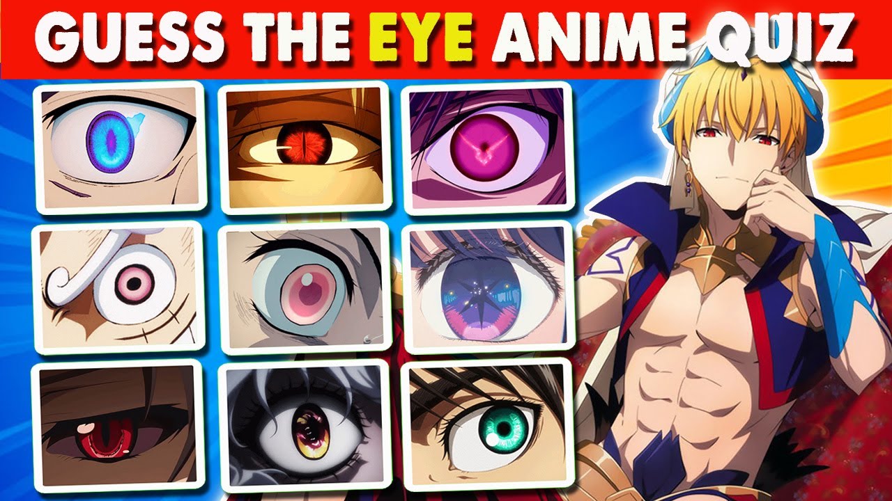 GUESS THE ANIME CHARACTERS BY THEIR EYES 👀🎯Most random anime characters ...