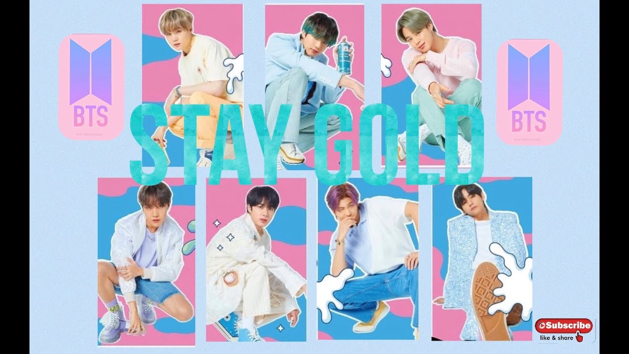 "STAY GOLD"-BTS (LYRICS VIDEO) New Release. Playlist Song - YouTube