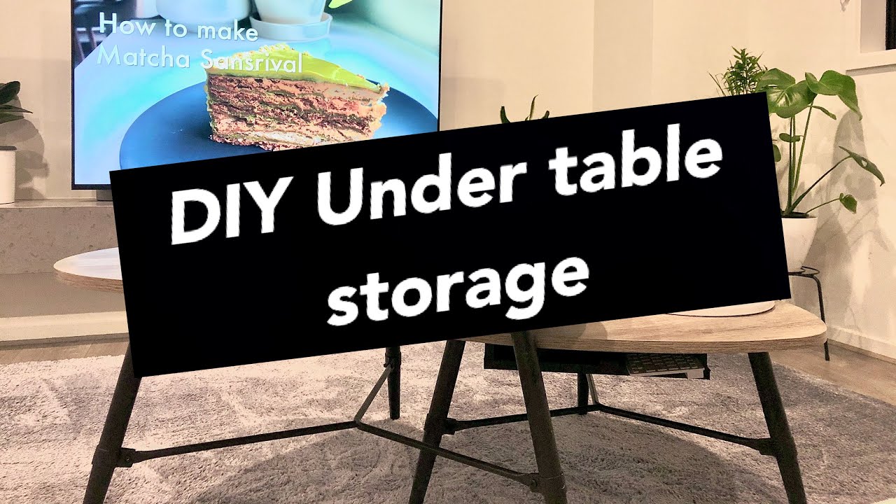 DIY under table storage (for under $10) - YouTube