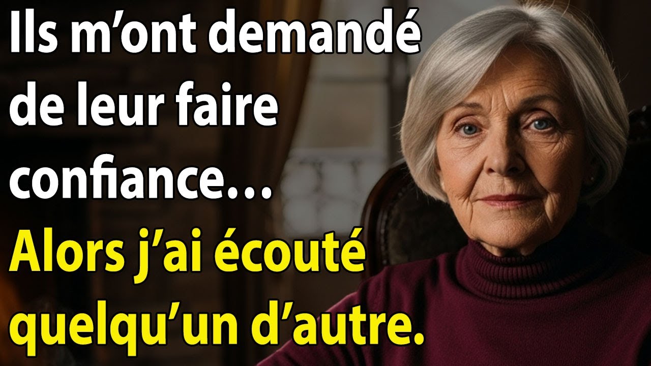 Ils m’ont demandé de leur faire confiance — j’ai demandé conseil à un ...