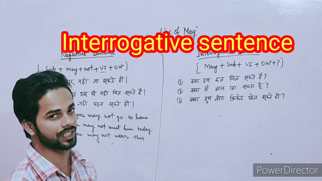 Use of May —NEGATIVE, Interrogative Sentences /MGM /अल्ताफ सर - YouTube