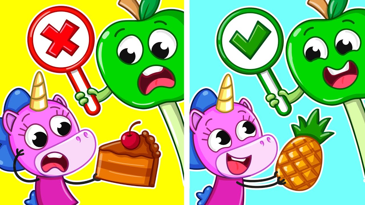 Healthy Food vs Junk Food Game Challenge! | Good Habits & More Useful ...