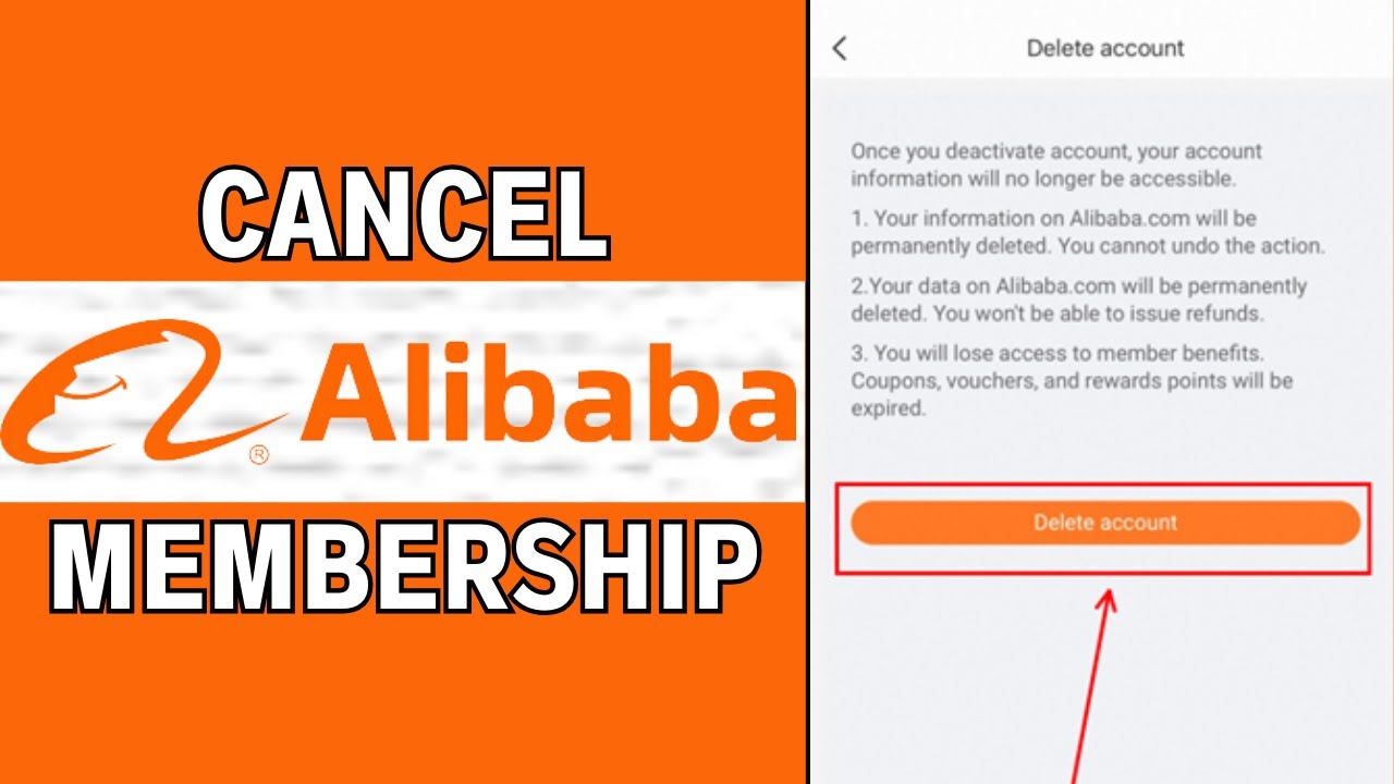 How To Delete Alibaba Account | Cancel Alibaba Membership (Tutorial ...