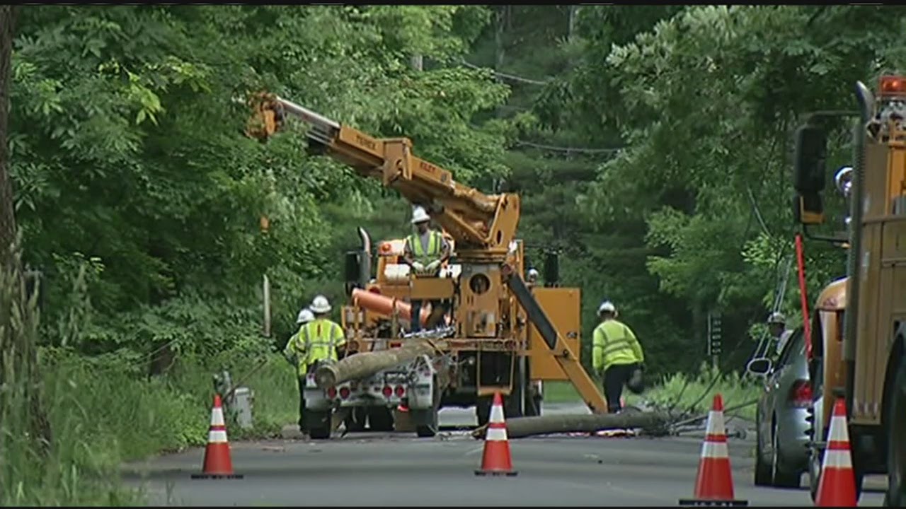 School bus crash in Amherst; wires knocked down - YouTube