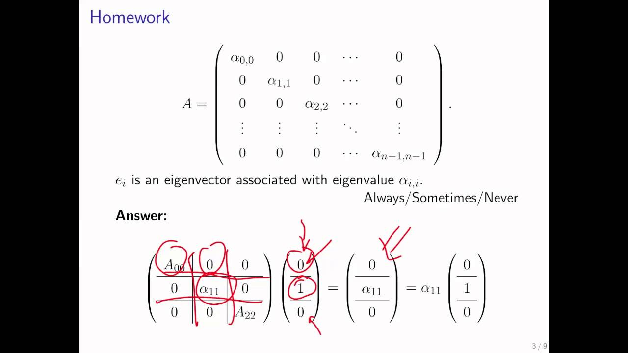12.3.1 Eigenvalues and Eigenvectors of n x n matrices: Simple Cases ...