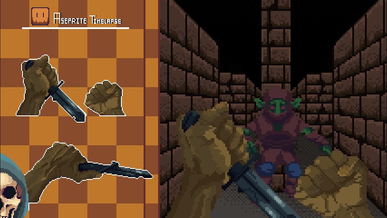 Combat Sprites Aseprite Pixel Art Timelapse Youtube