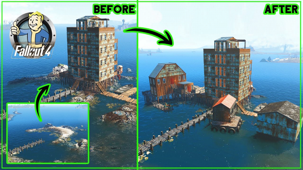 FALLOUT 4: MAKING A SETTLEMENT ON A TINY ISLAND - Part 2 #fallout4 ...