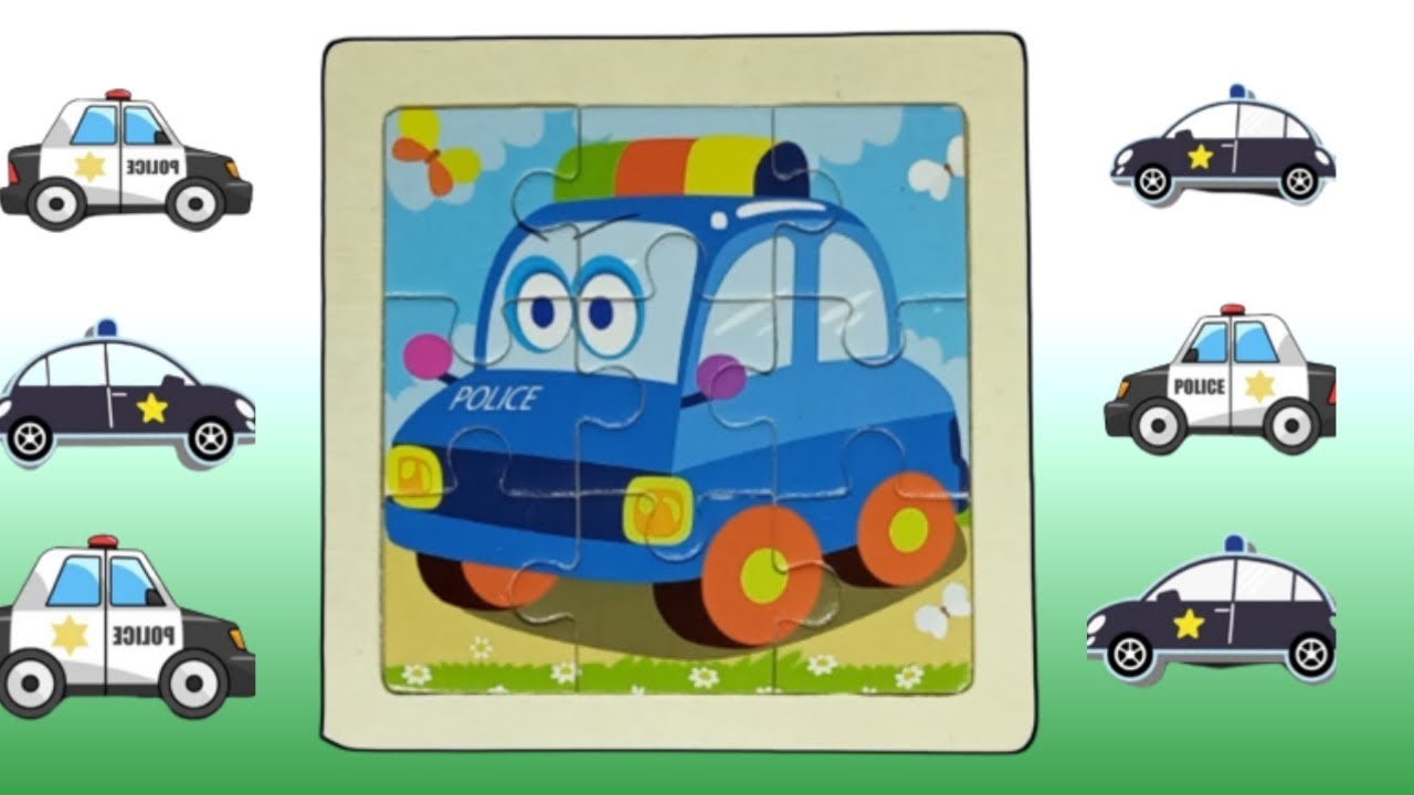 amazing puzzle police car,asemble jigsaw the police car puzzle - YouTube