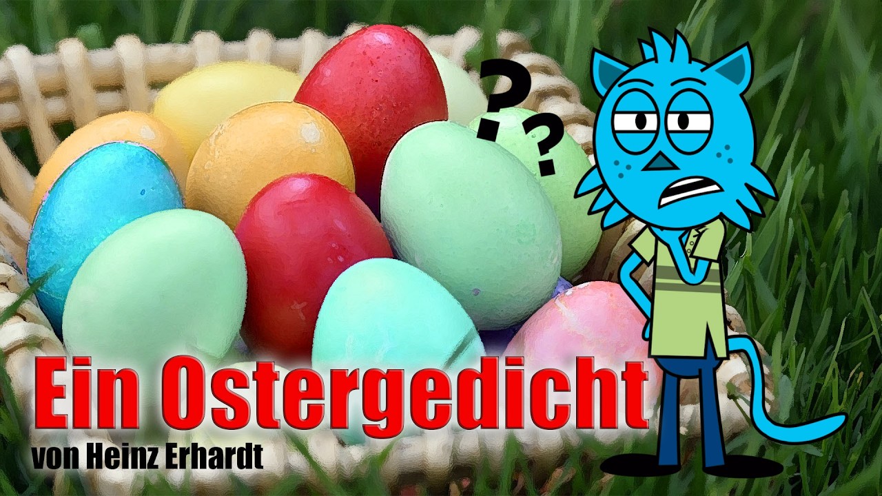 Ein Ostergedicht (lustiges Gedicht von Heinz Erhardt) #gedicht#cartoon# ...
