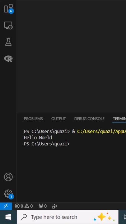 Python Basics Hello World Program - YouTube