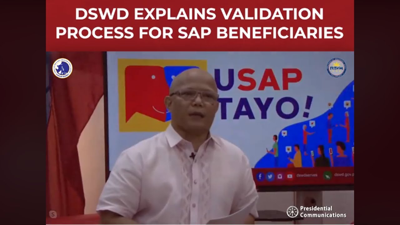 DSWD Explains Validation Process for SAP Beneficiaries - YouTube