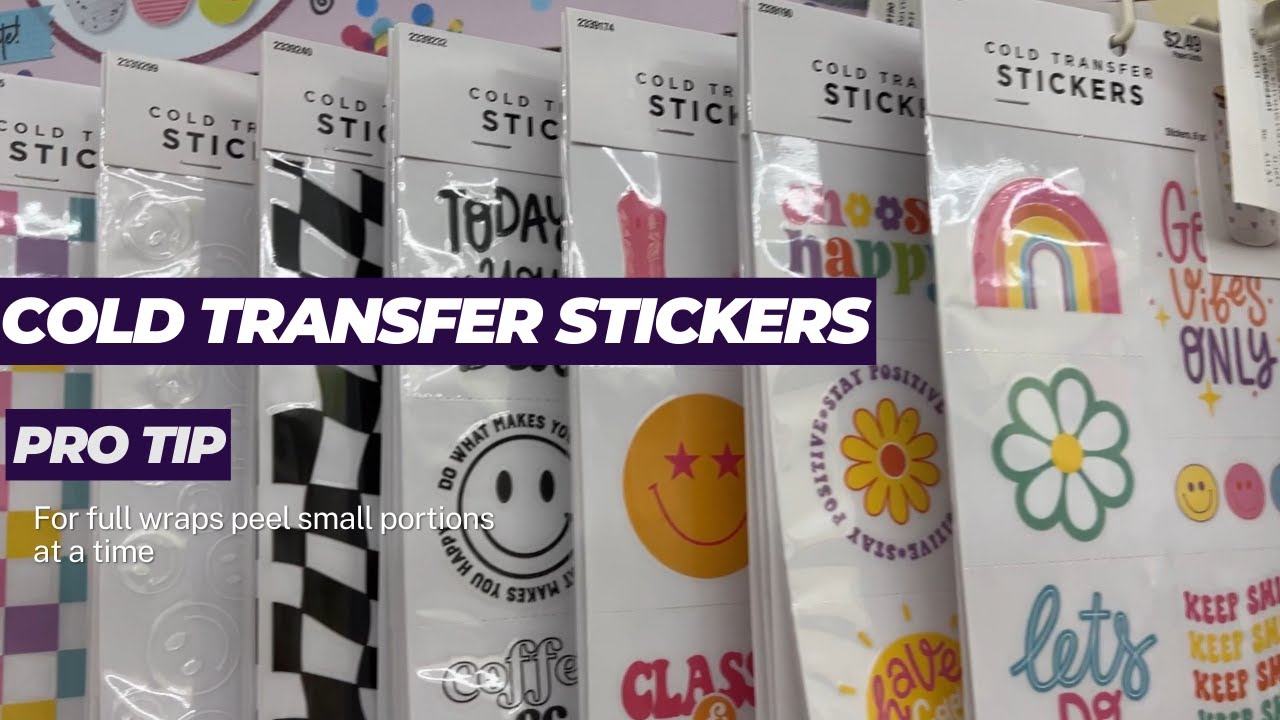 My review of the new cold transfer stickers - YouTube