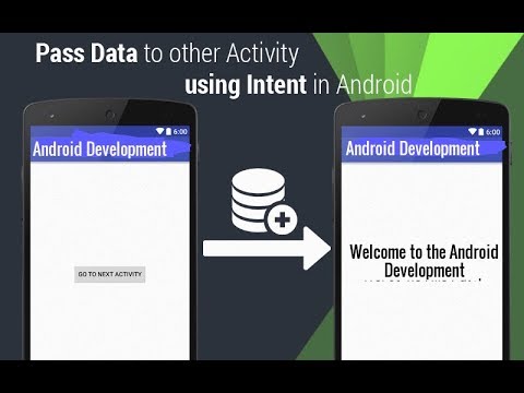 How to send the data with Intent in android for beginners YouTube - YouTube