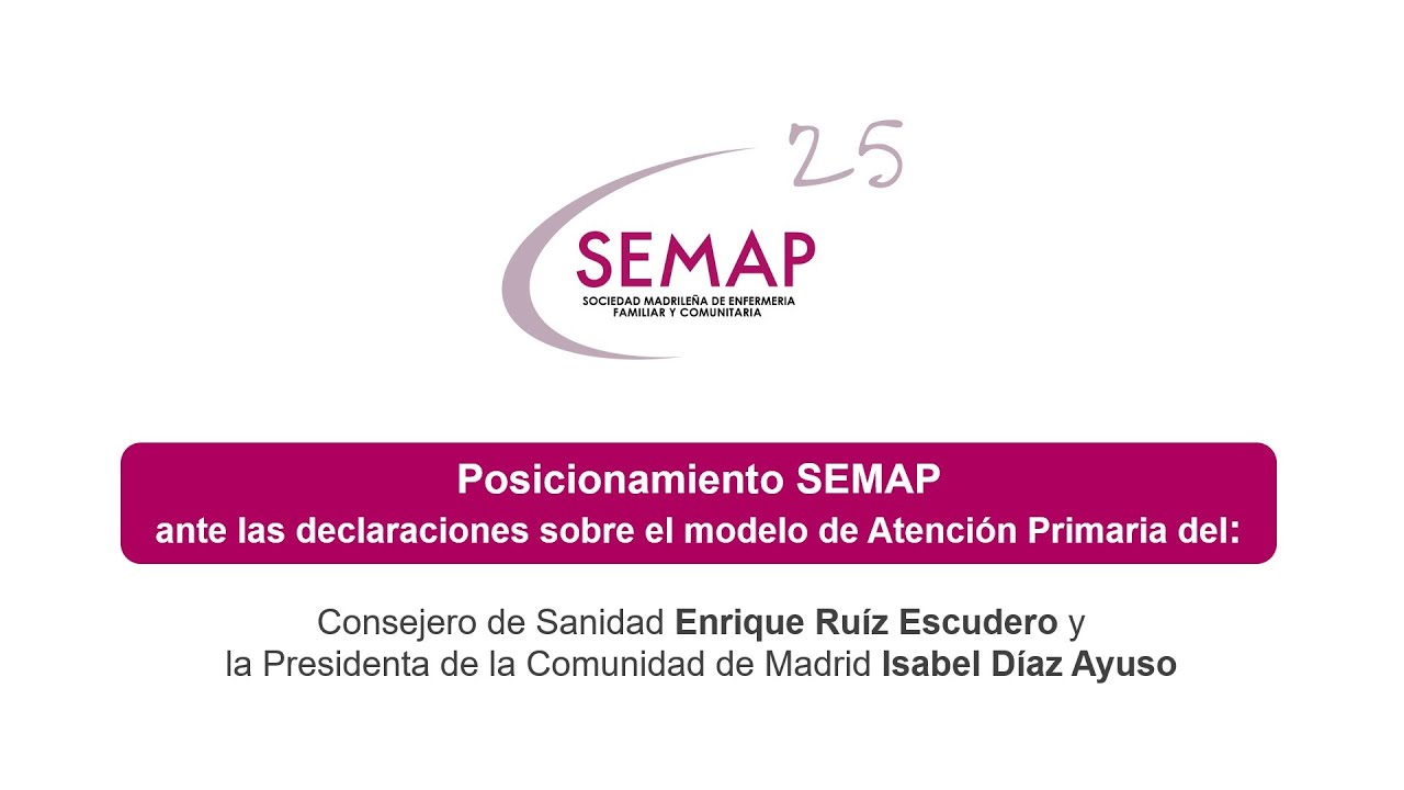 Posicionamiento SEMAP en relación a las declaraciones de modelo de AP ...