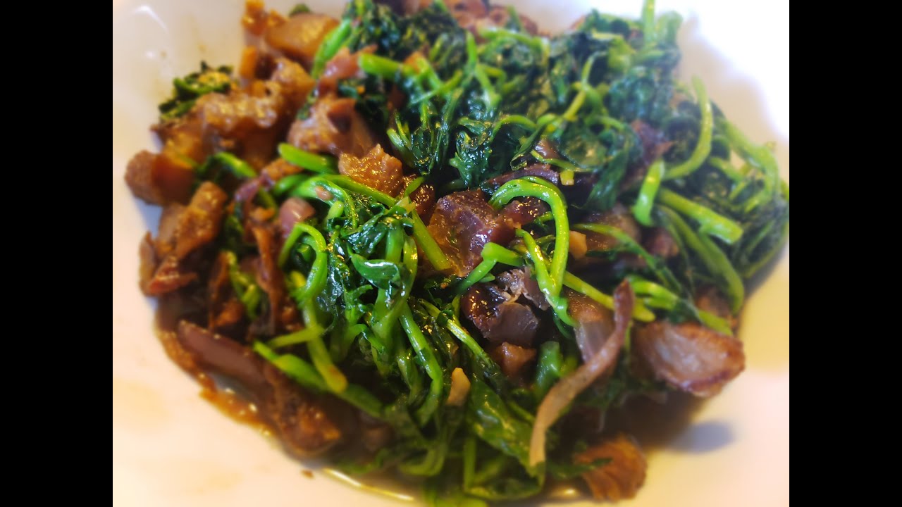 KINIING ( Smoke Meat ) WITH TUNGSUY ( Watercress)|SIMPLE and DELICIOUS ...