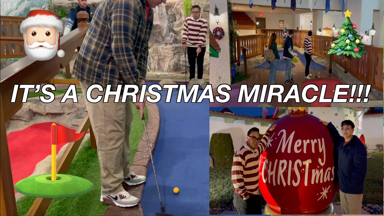 HOLIDAY MINI GOLF FINALE + FRANKENMUTH CHRISTMAS VLOG!!! - YouTube