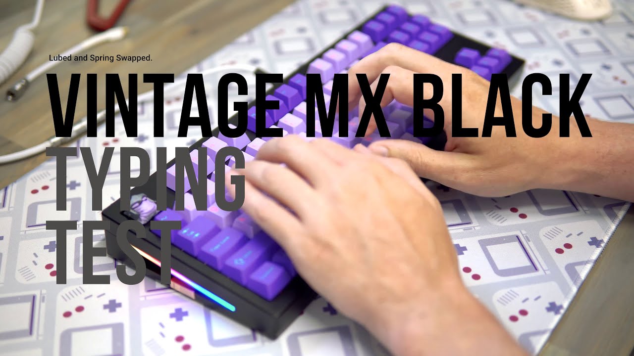 Typing Test - Vintage Black Switches - YouTube