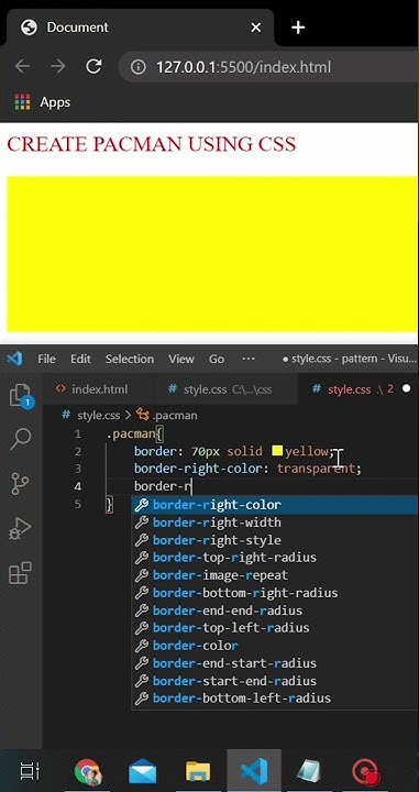 Create Pacman Using Css Css Programming Html Youtube