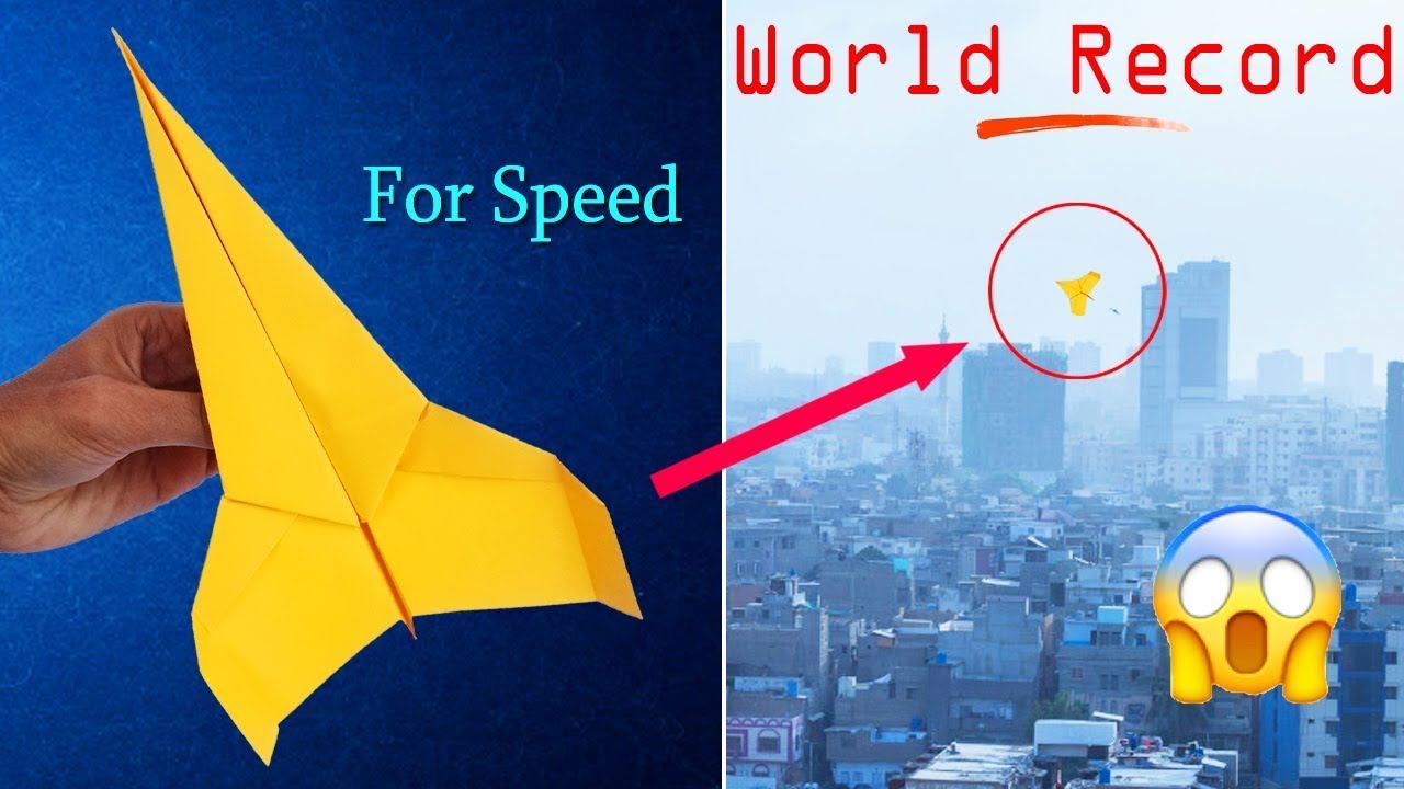How to Make the World Record Paper Airplane Origami - Paper Airplanes ...