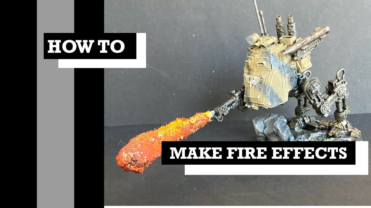 How to make flame effects for your figures - YouTube