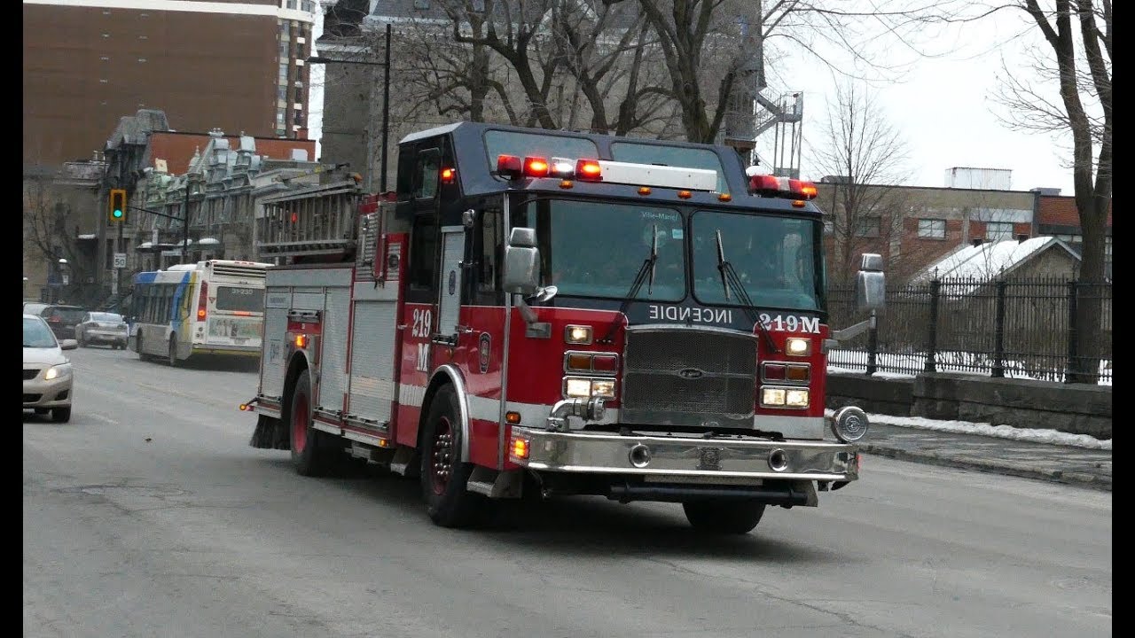 MONTREAL FIRE DEPARTMENT RESPONDING / LE S.I.M. RÉPOND À DES APPELS ...