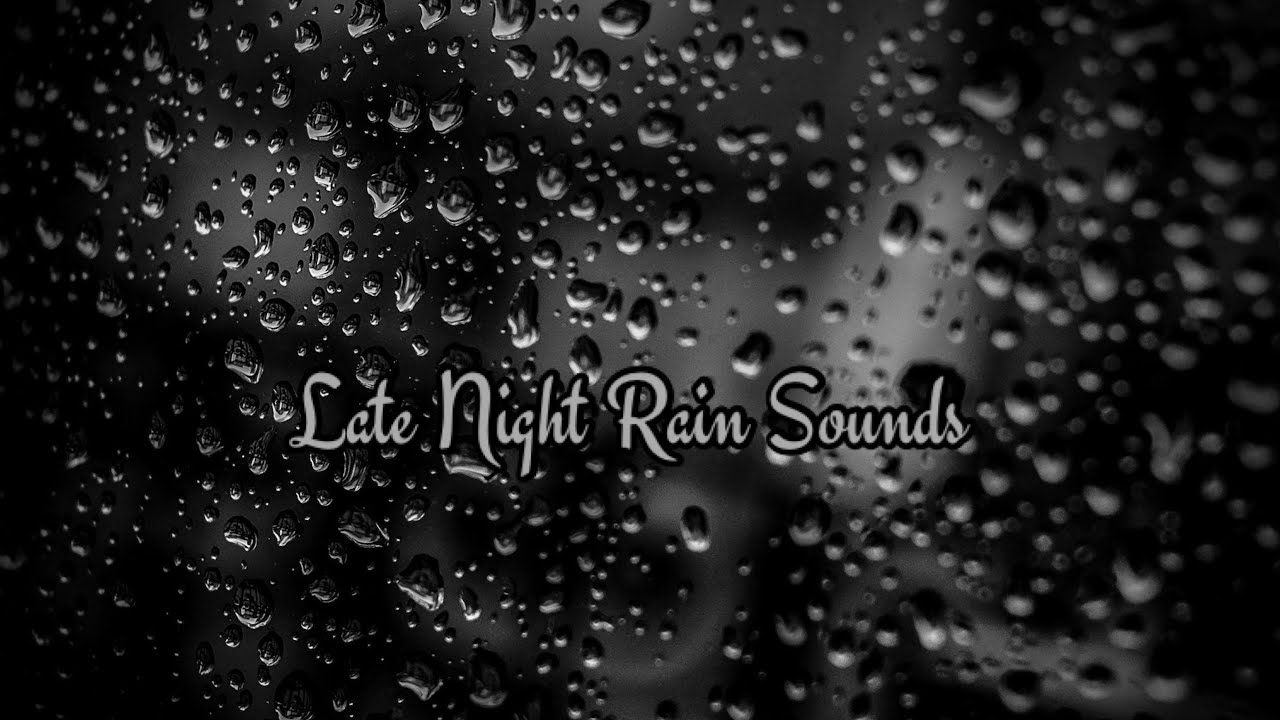 Late Night Rain for Sleeping😴, Relaxing 😌, Studying 📚 and Reading 📖 ...