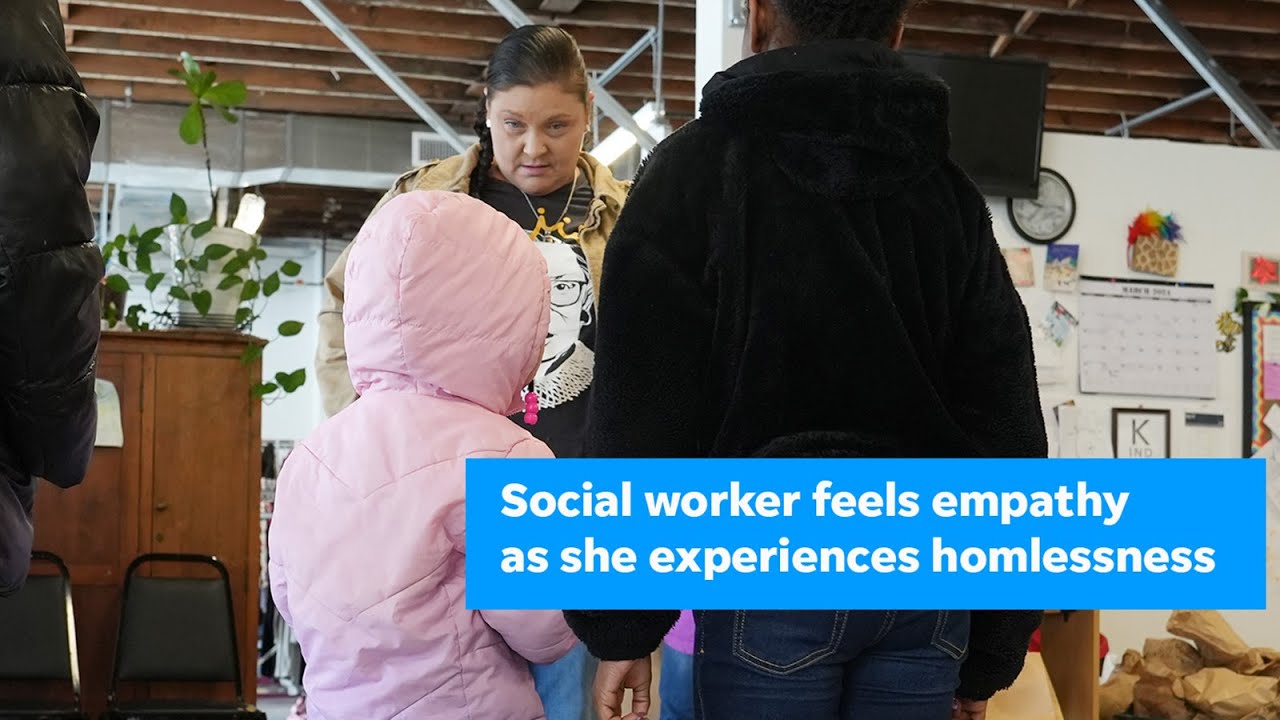 Social worker experiences homelessness - YouTube