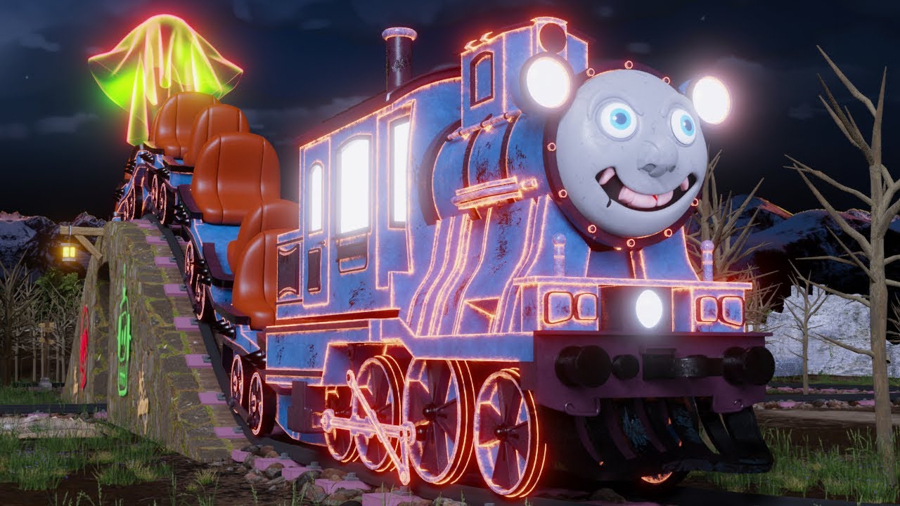 Halloween Train Ride | Scary Fun Cartoon for Children | Happy Halloween ...