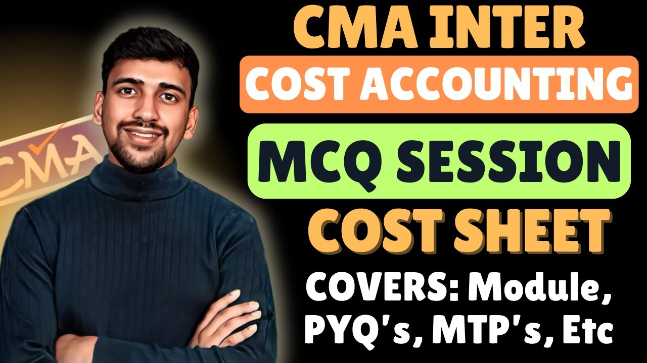 CMA Inter MCQ's | Cost Sheet | Cost Accounting - YouTube