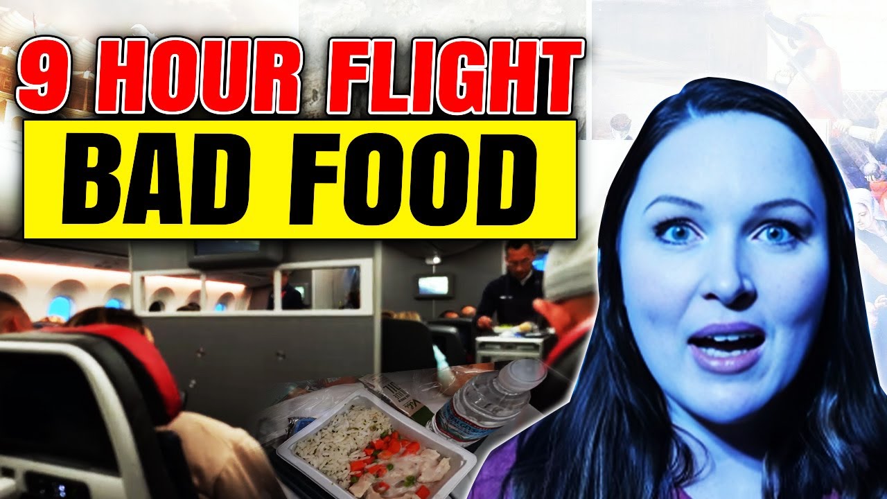 What I ate on a 9 Hour American Airlines Flight - YouTube