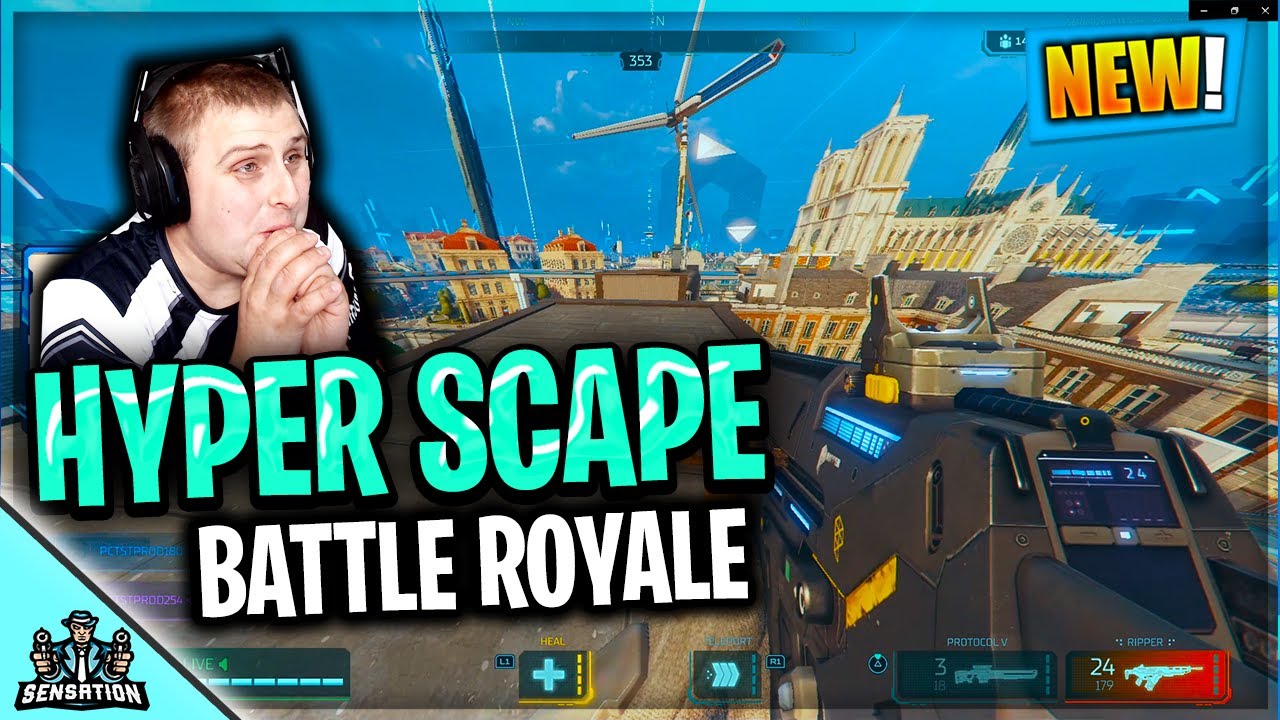 Hyper Scape GAMEPLAY NEW Battle Royale! Full Tutorial gameplay How to ...