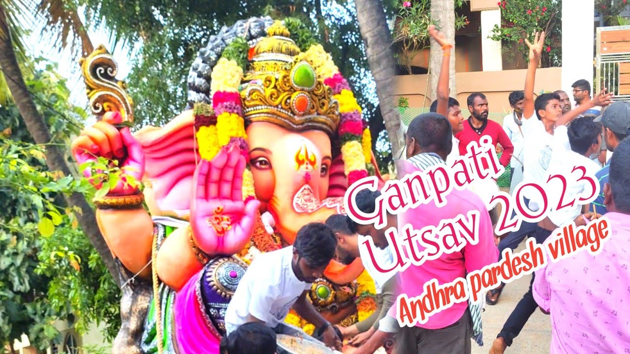 🚩🚩 Ganpati Utsav 2023 🙏।।Andhra pardesh village।। Deva Shree Ganesha ...