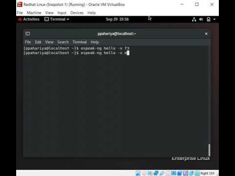 Changing the voice of Espeak command to female in linux - YouTube