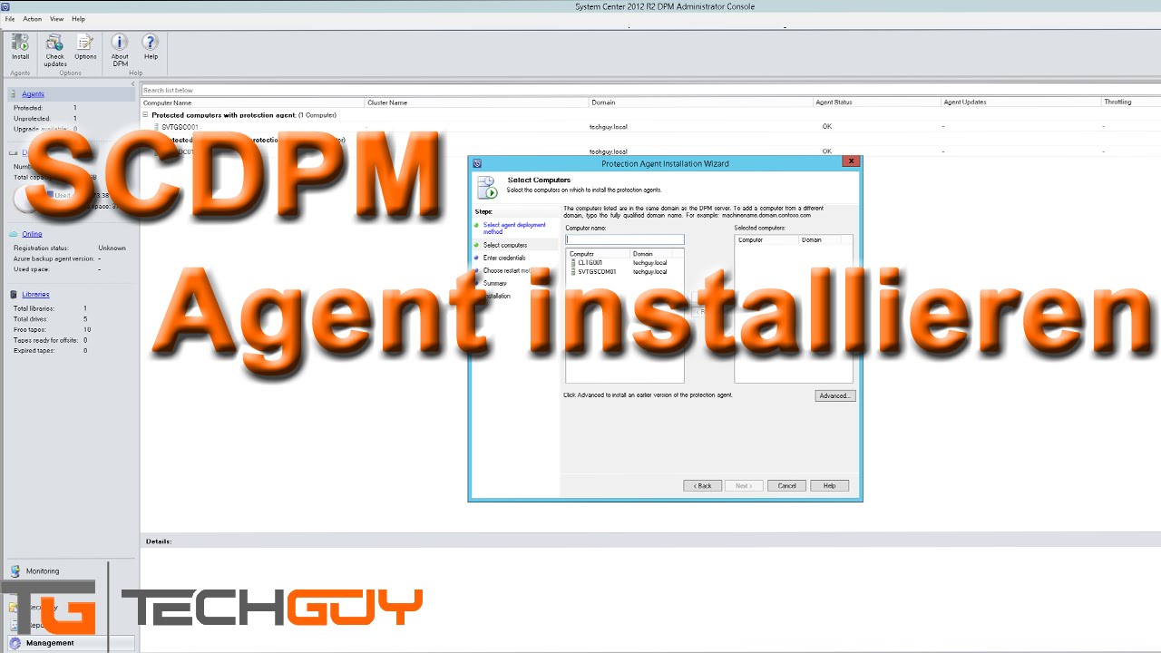 SCDPM - SCDPM Agent installieren | Techguy.at - YouTube