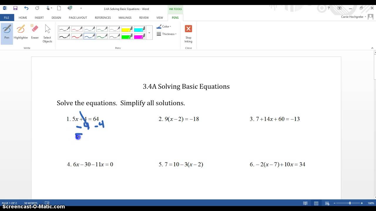 Ink Tools in Word - YouTube